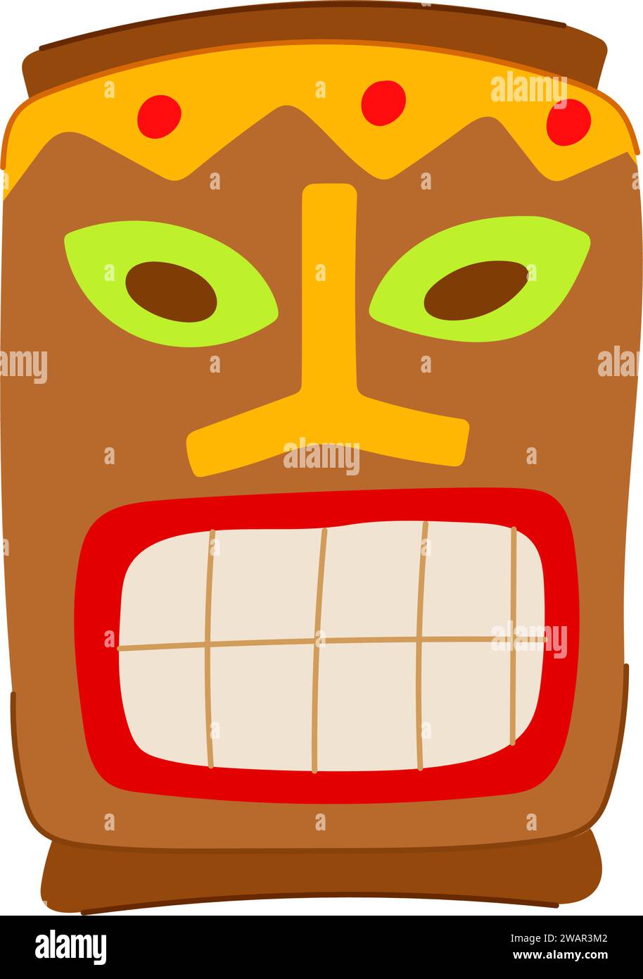 africa tribal mask cartoon vector illustration Stock Vector Image & Art ...