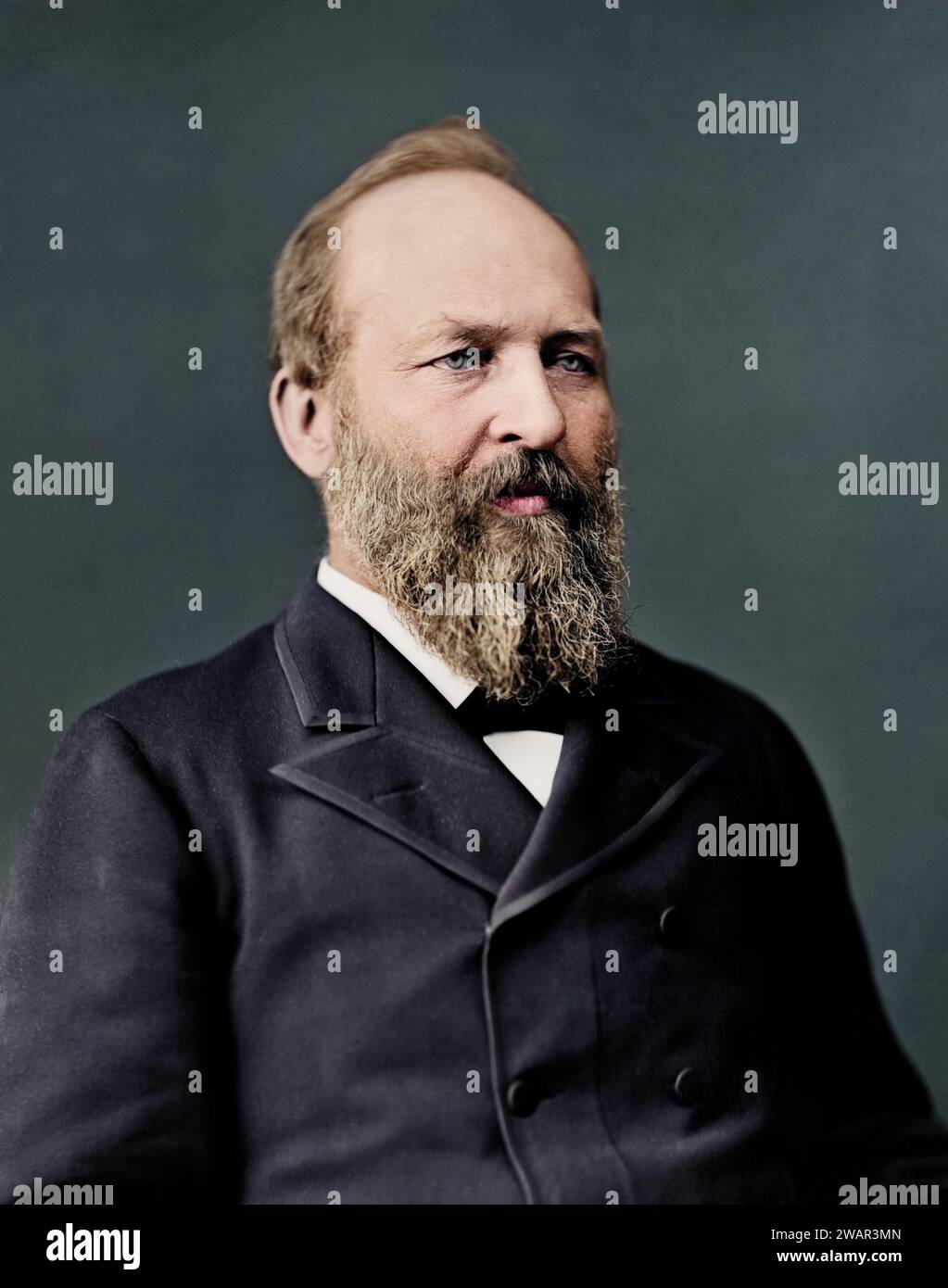 Portrait of president James Abram Garfield. Circa 1881. From Brady ...