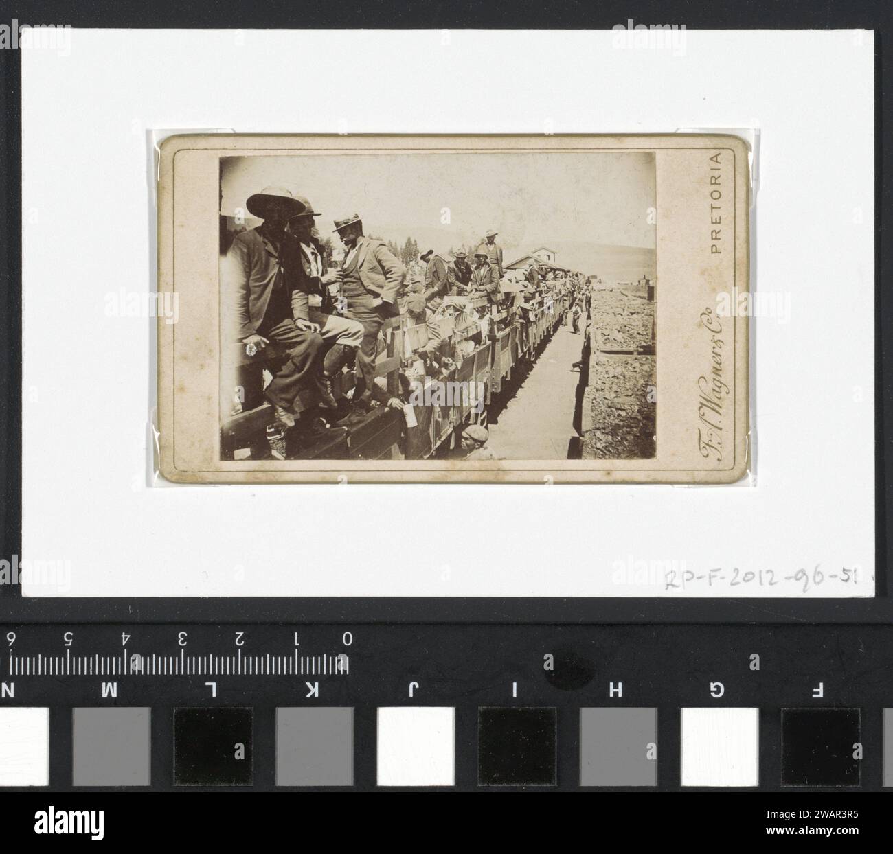 Train with fleeing South Africans shortly before the outbreak of the ...