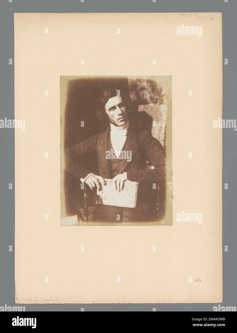 Portrait of Robert Burns Nichols, pastor in Galashiels, 1843 - 1847 ...