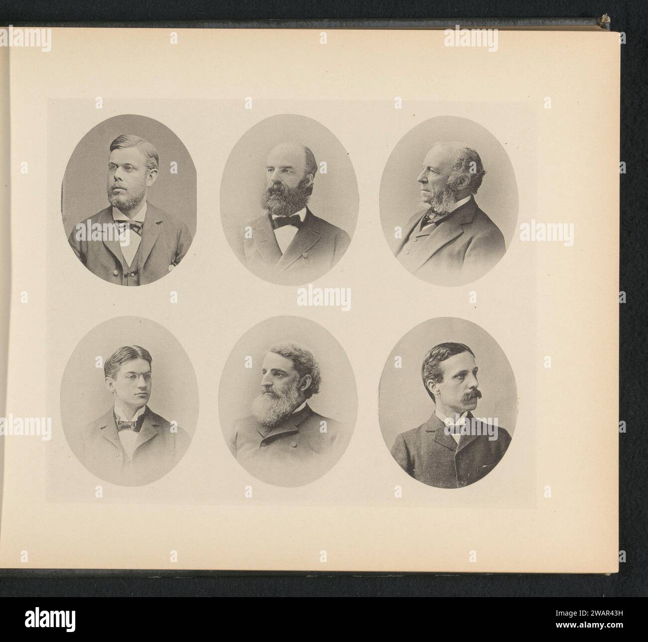 Six portraits of teachers at Yale University, Anonymous, 1895 ...
