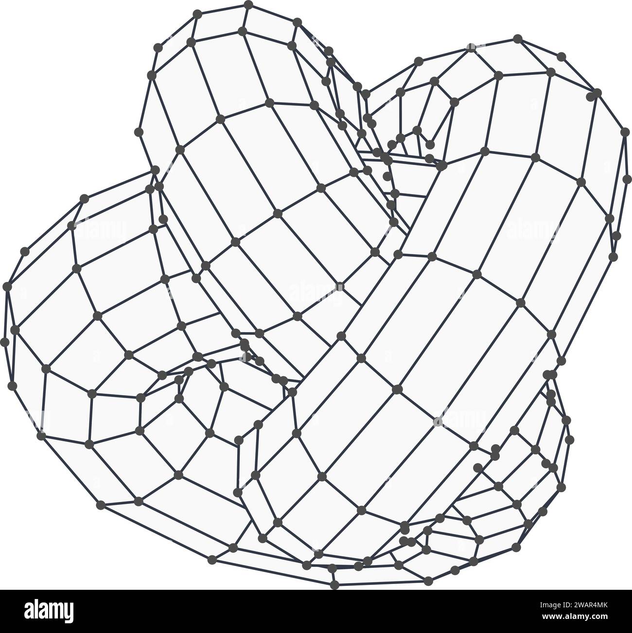 Abstract ai data grid background Cut Out Stock Images & Pictures - Alamy