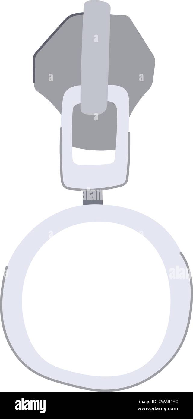 cord zipper puller cartoon vector illustration Stock Vector Image & Art ...