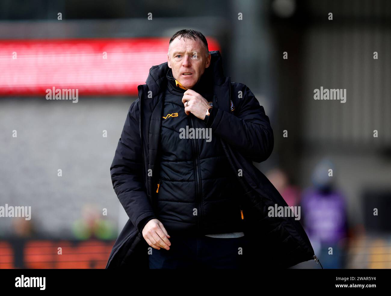Newport County manager Graham Coughlan ahead of the Emirates FA Cup ...