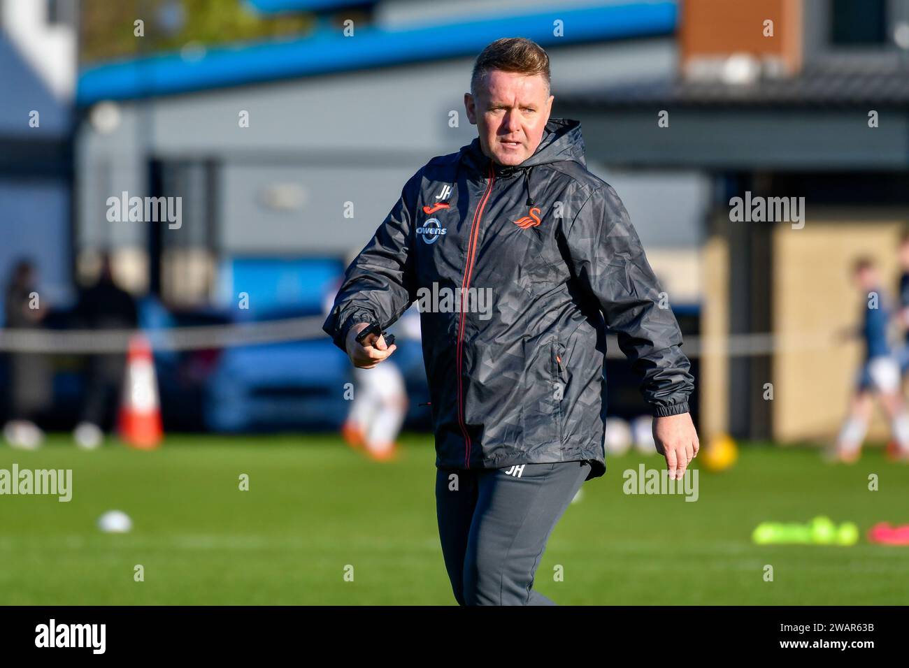 Landore, Swansea, Wales. 6 January 2024. Jarred Harvey Head Coach of ...