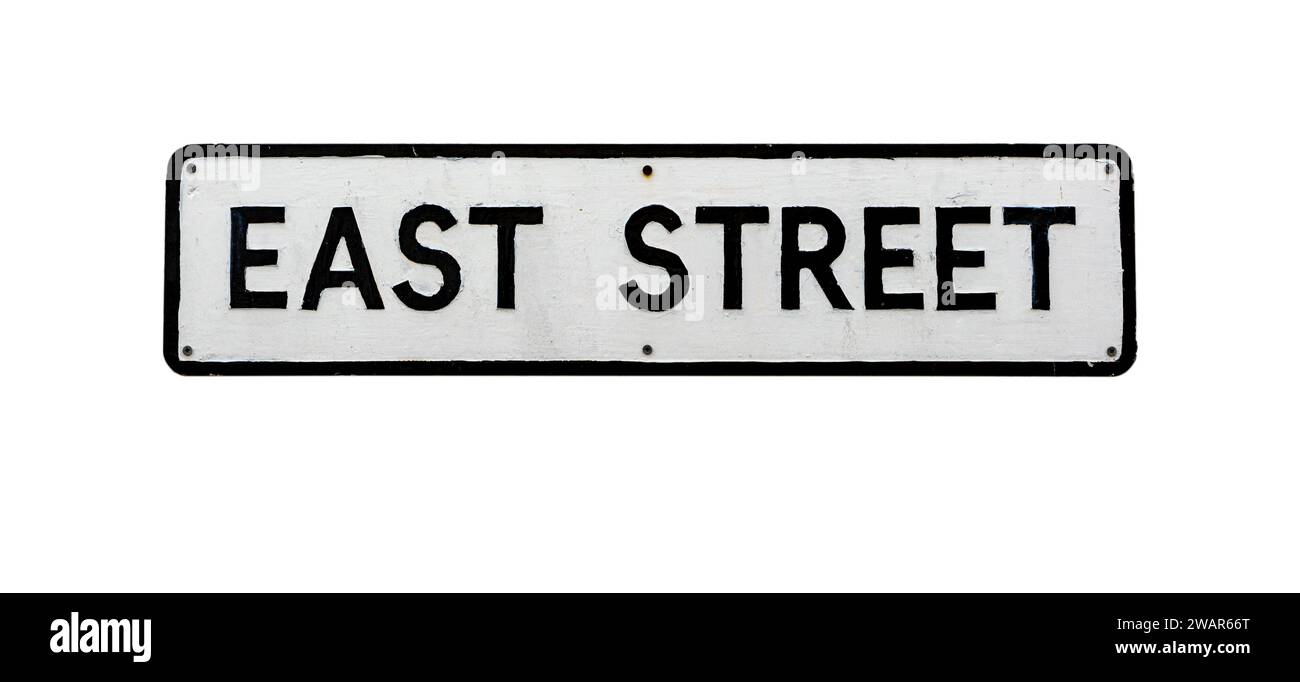 East Street - street / road name - Cut Out Stock Photo - Alamy