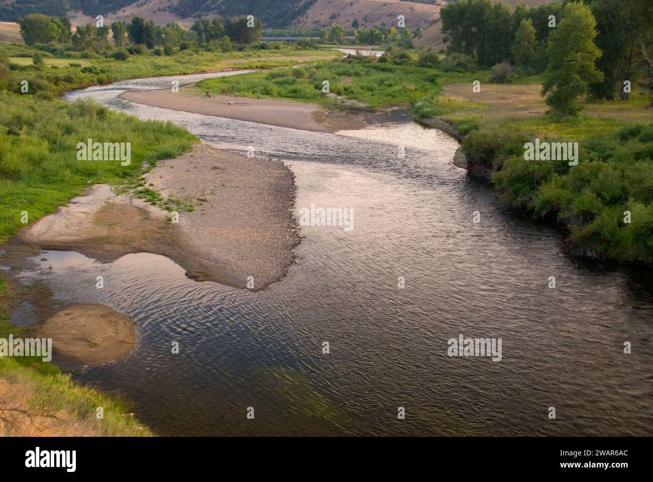 Clark Fork River, Bearmouth Fishing Access Site, Montana Stock Photo ...
