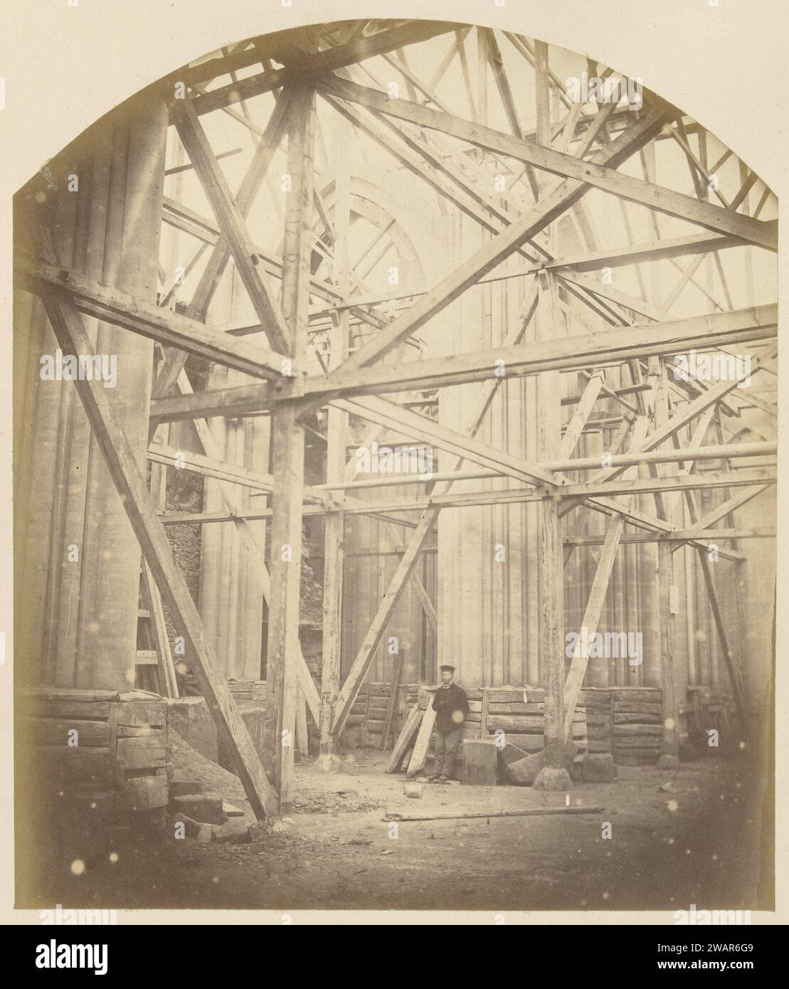 Église Saint-Vincent-de-Paul in Marseille under construction, Adolphe ...