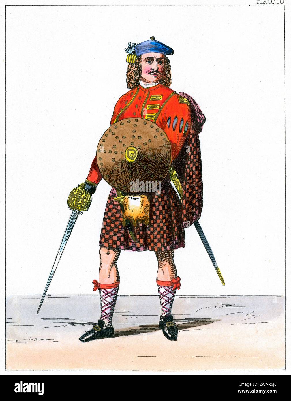 Full-length Portrait of Rob Roy MacGregor (1671-1734) Scottish Outlaw ...