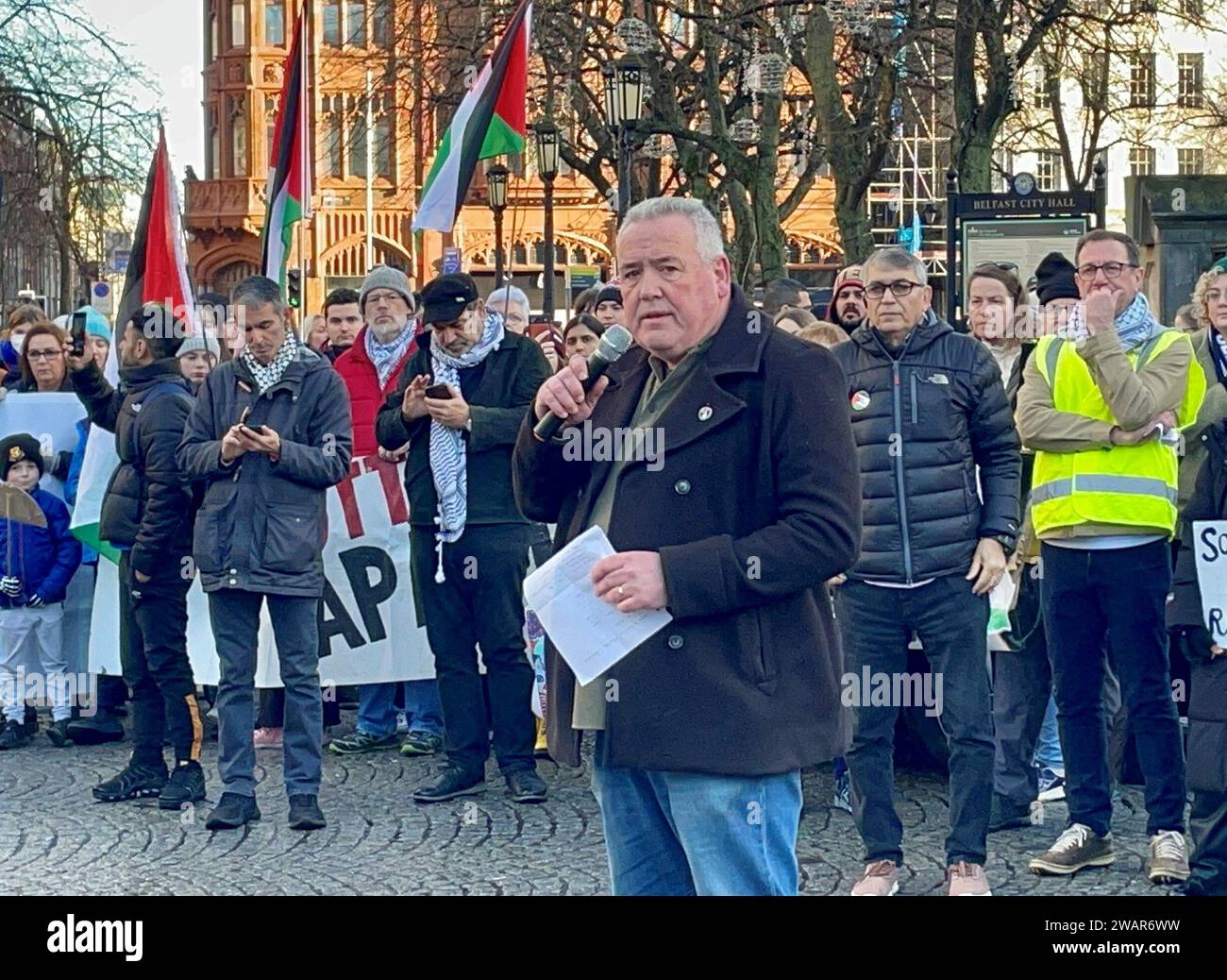 Mark McTaggart, northern secretary of the INTO teaching union and also ...