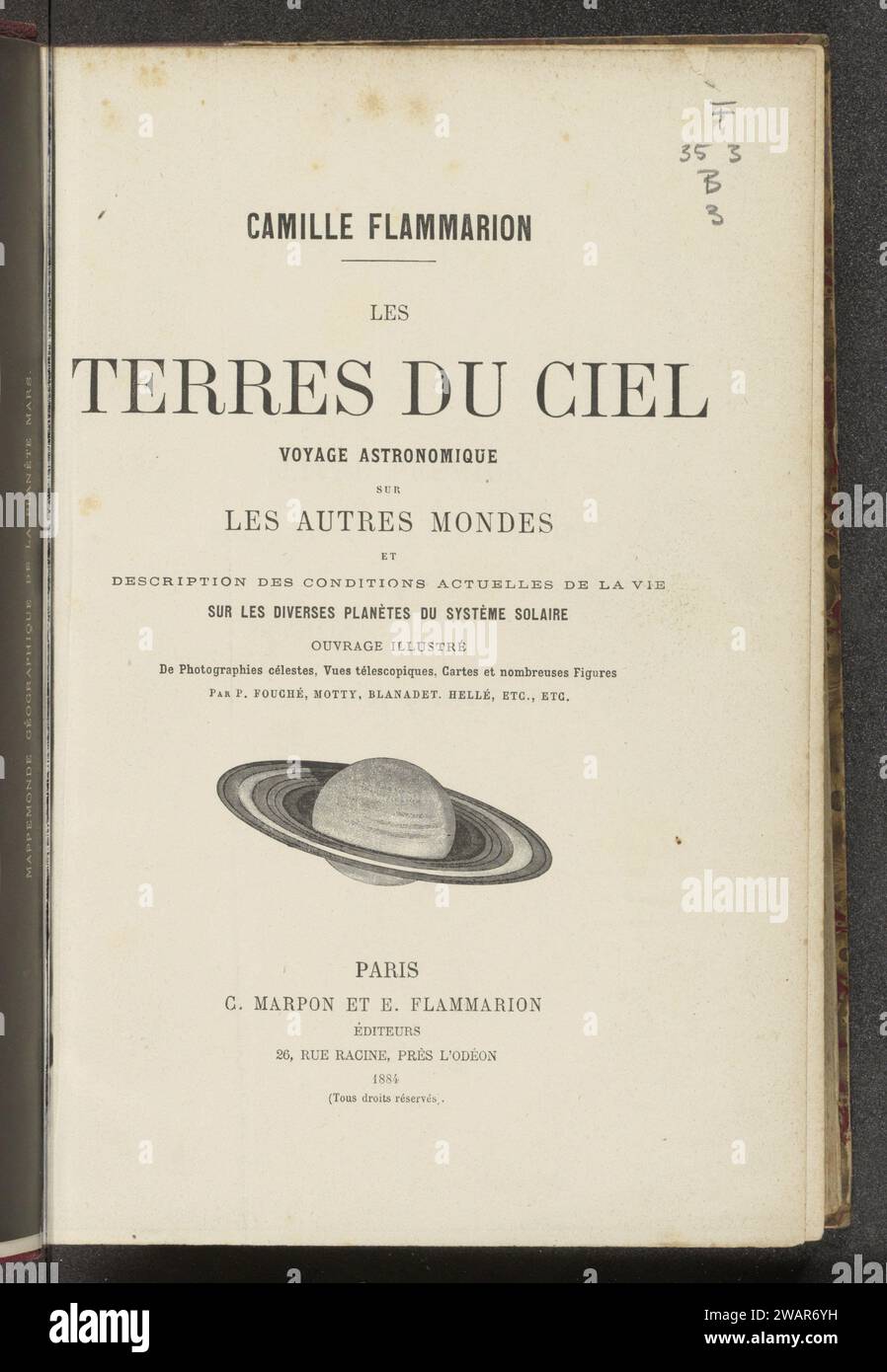 The lands of the sky, Camille Flammarion, 1884 book Paris paper ...