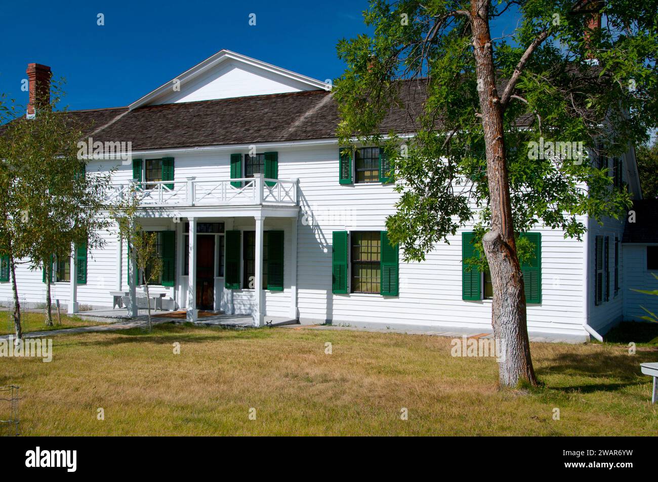 Ranch house, Grant-Kohrs Ranch National Historic Site, Montana Stock ...