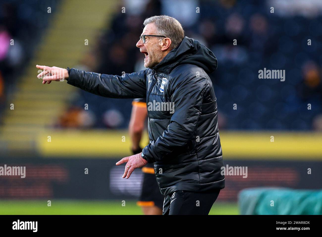 Hull, UK. 06th Jan, 2024. Steve Spooner, interim manager of Birmingham ...