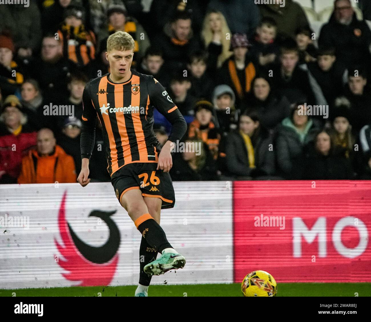 HULL, UK. 6th January 2024. Emirates FA Cup: Hull City AFC v Birmingham ...