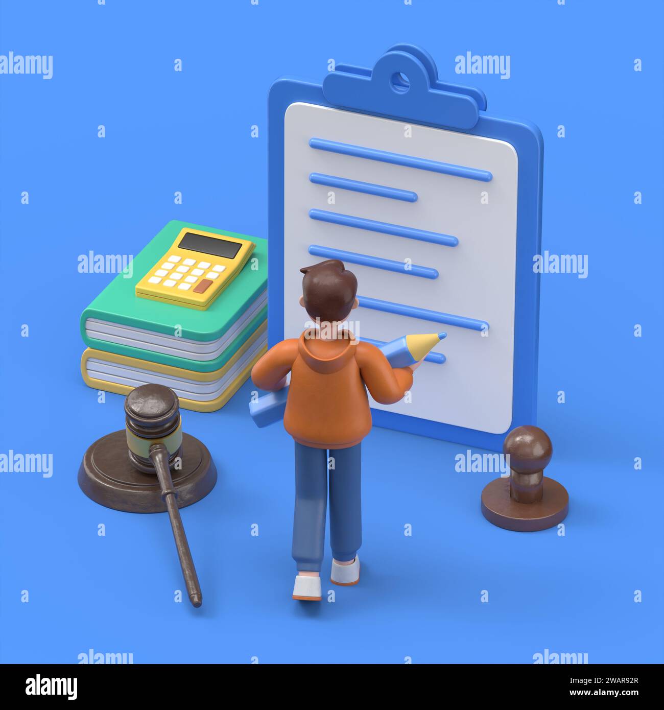 3d man check mark hi-res stock photography and images - Alamy