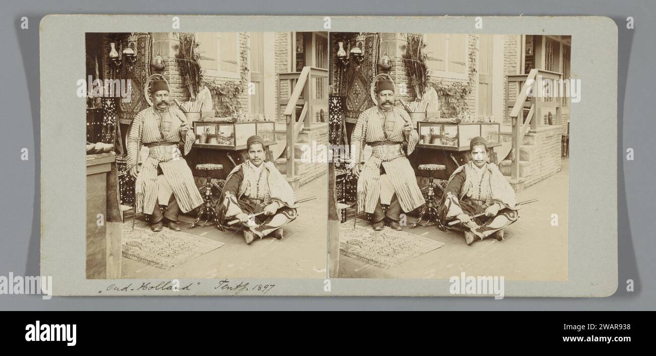 Two North African men during the Oud-Holland exhibition in 1897 ...