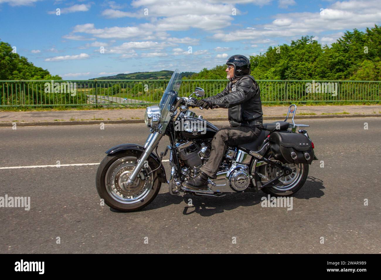 Harley davidson flstf fat boy hi-res stock photography and images - Alamy