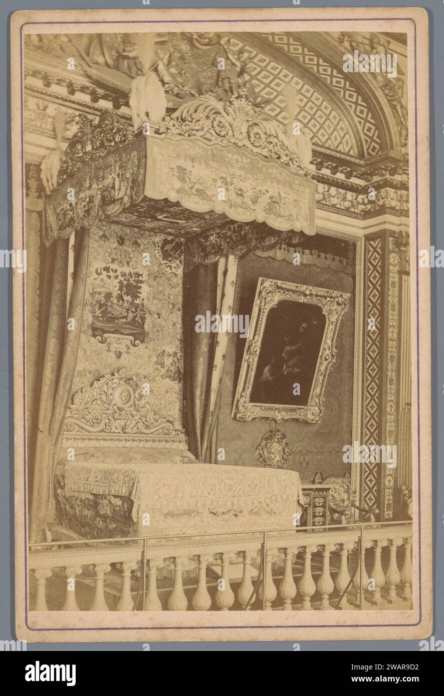 Bedroom of King Louis XIV in the Palace of Versailles, Compagnie ...