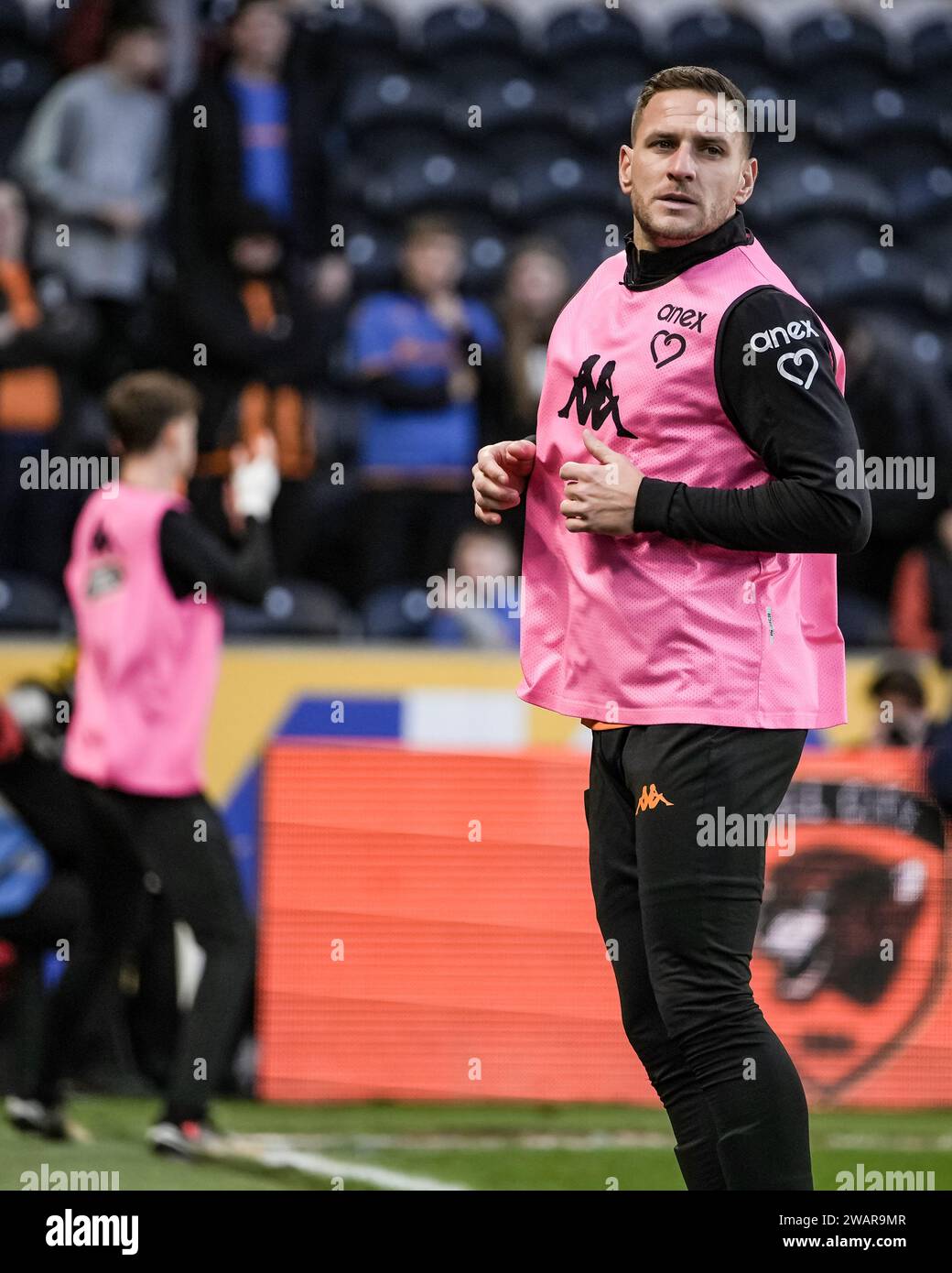 HULL, UK. 6th January 2024. Emirates FA Cup: Hull City AFC v Birmingham ...