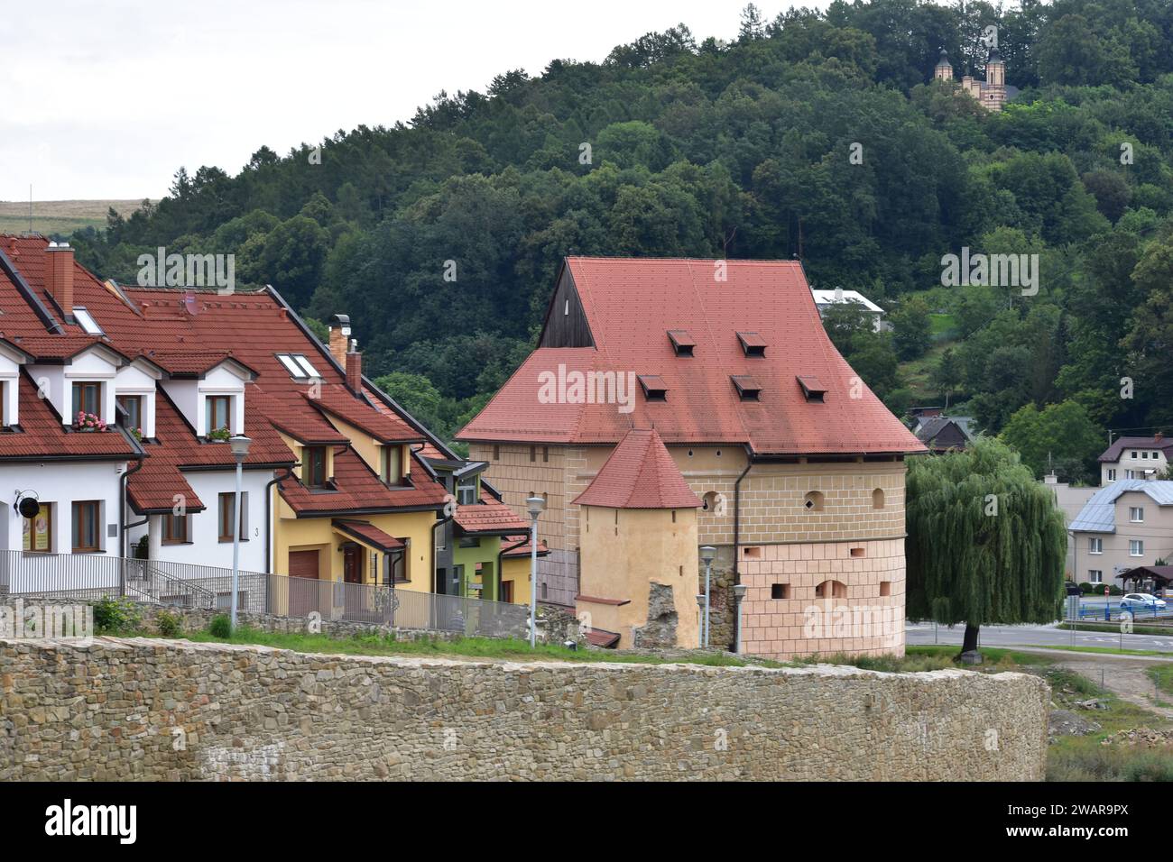 Slovakia town with buildings Stock Photo - Alamy