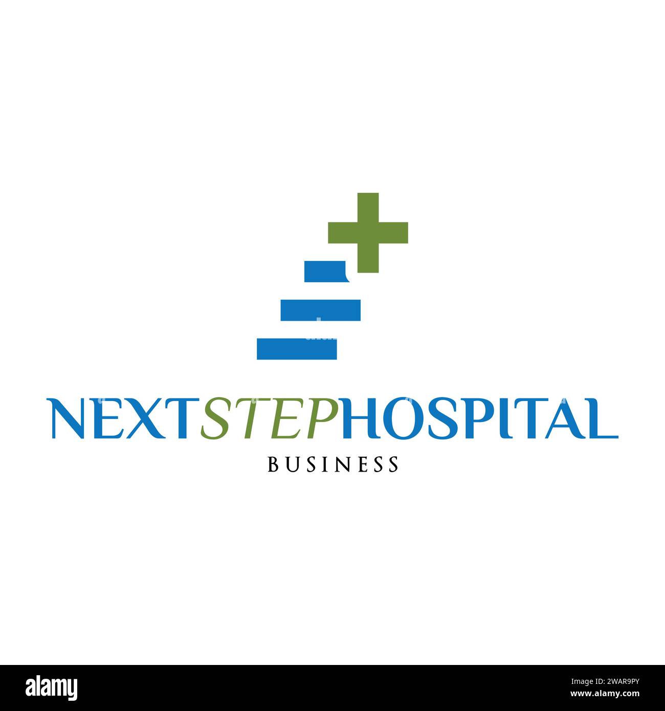 Next Step Hospital Icon Logo Design Template Stock Vector Image & Art ...