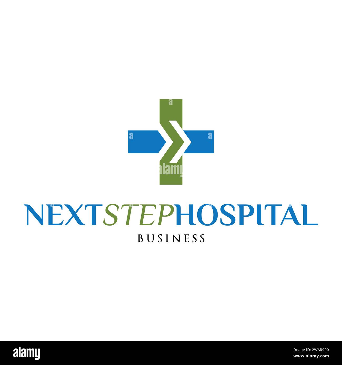Next Step Hospital Icon Logo Design Template Stock Vector Image & Art ...