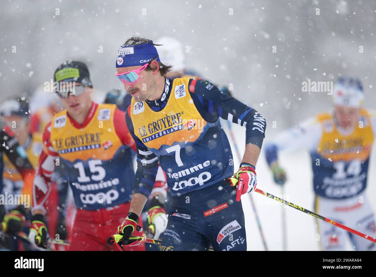 Lago Di Tesero, Italy. 06th Jan, 2024. © Pierre Teyssot/MAXPPP ; Cross ...