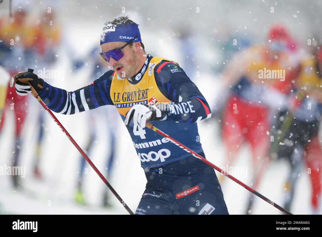 Lago Di Tesero, Italy. 06th Jan, 2024. © Pierre Teyssot/MAXPPP ; Cross ...