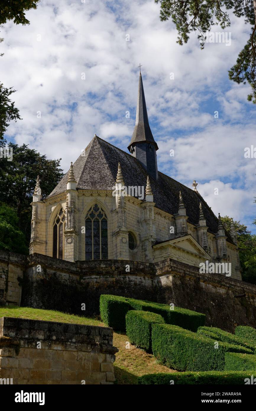 Church of Usse, the famous Sleeping Beauty castle at Rigny-Usse, Indre ...