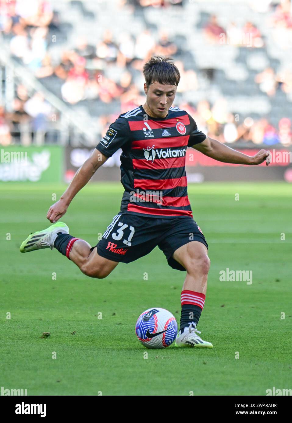 Parramatta, Australia. 06th Jan, 2024. Aidan Simmons of the Western ...