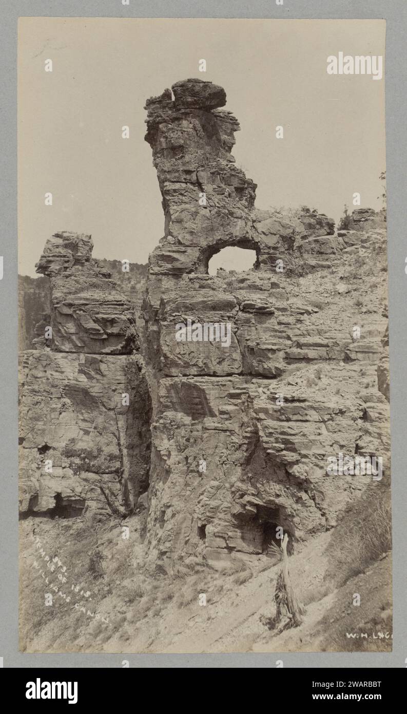 Temple of ISIS, rock formation in the Grand Canyon, c. 1880 - c. 1900 ...