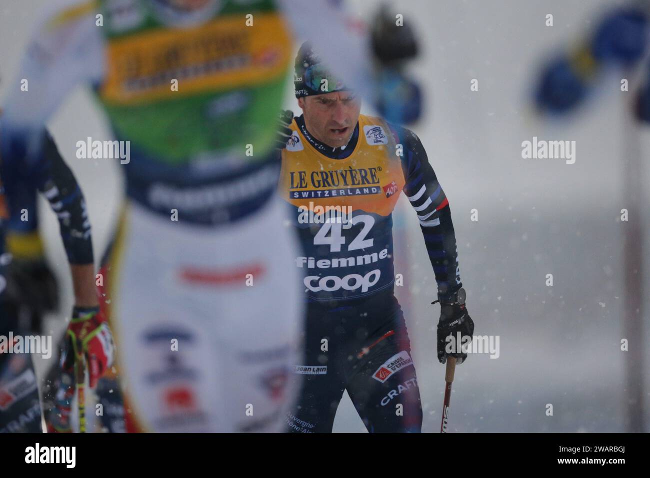 Lago Di Tesero, Italy. 06th Jan, 2024. © Pierre Teyssot/MAXPPP ; Cross ...