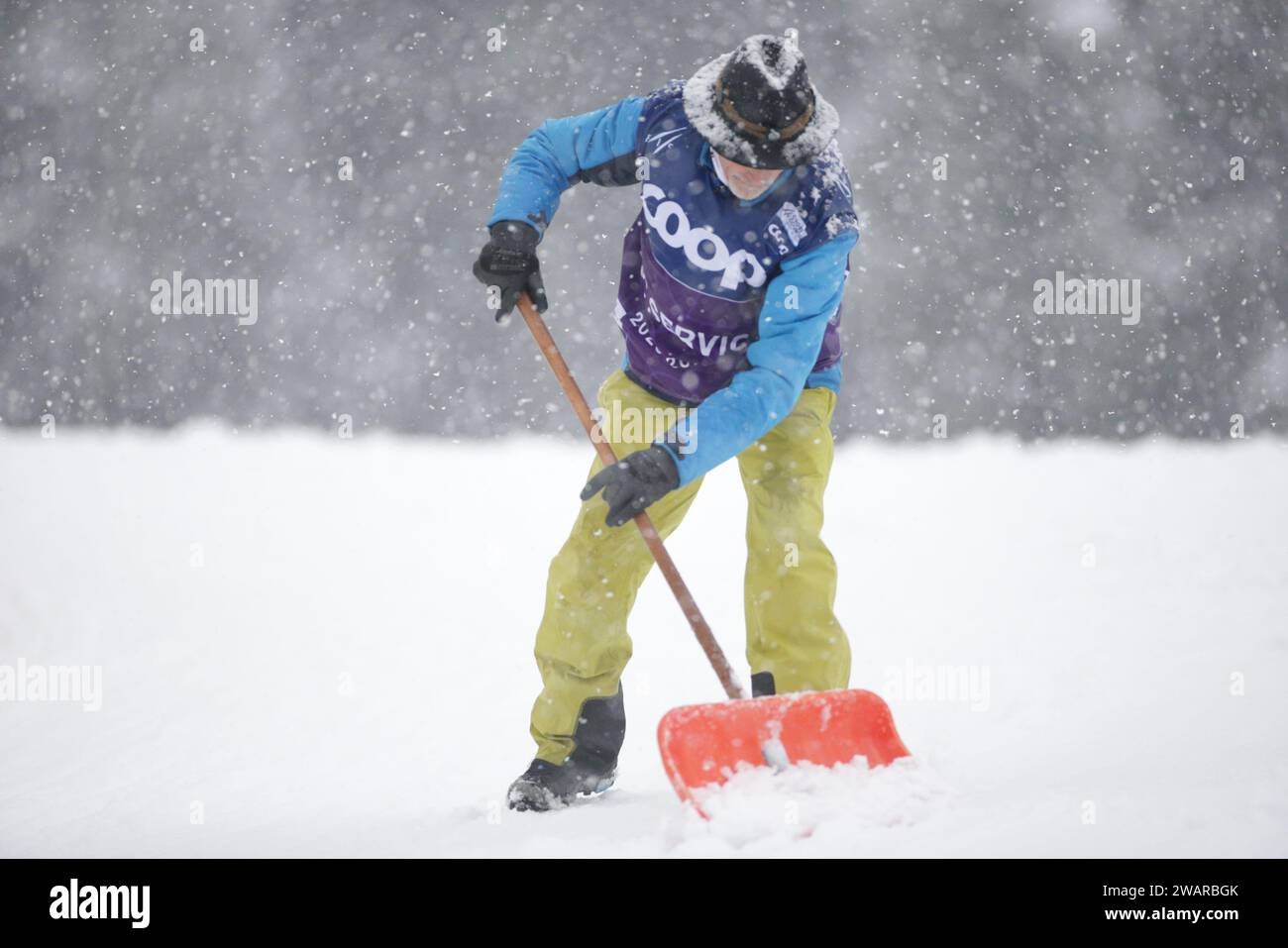Lago Di Tesero, Italy. 06th Jan, 2024. © Pierre Teyssot/MAXPPP ; Cross ...