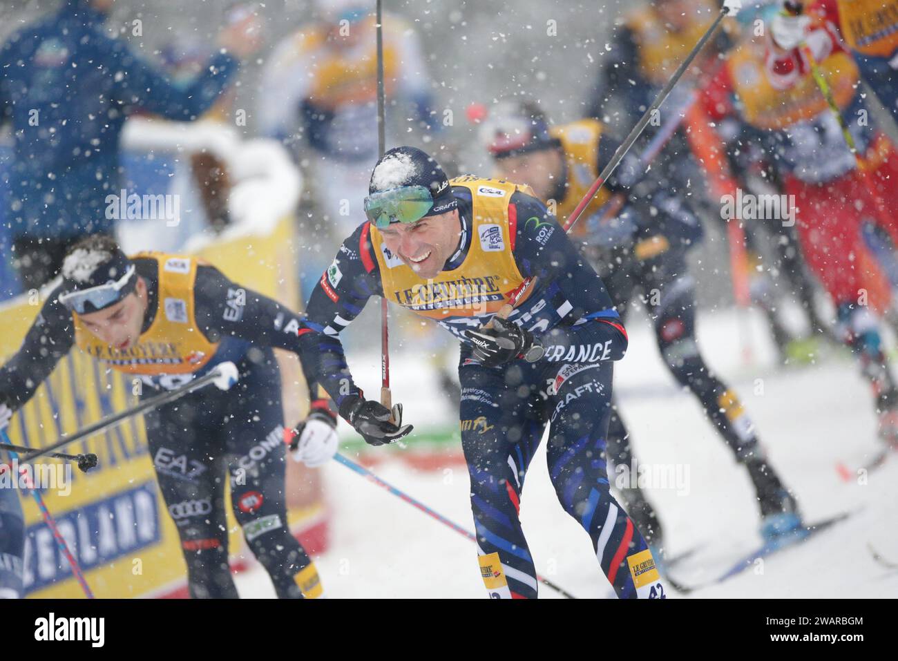 Lago Di Tesero, Italy. 06th Jan, 2024. © Pierre Teyssot/MAXPPP ; Cross ...