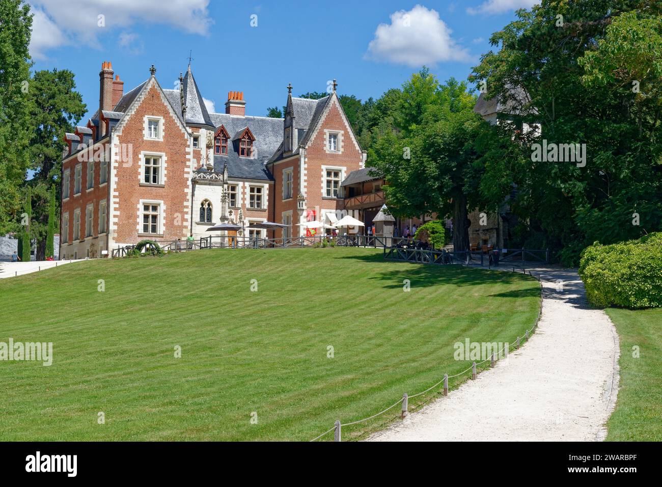 The Clos Luce, Leonard Da Vinci's House next to the castle of Amboise ...