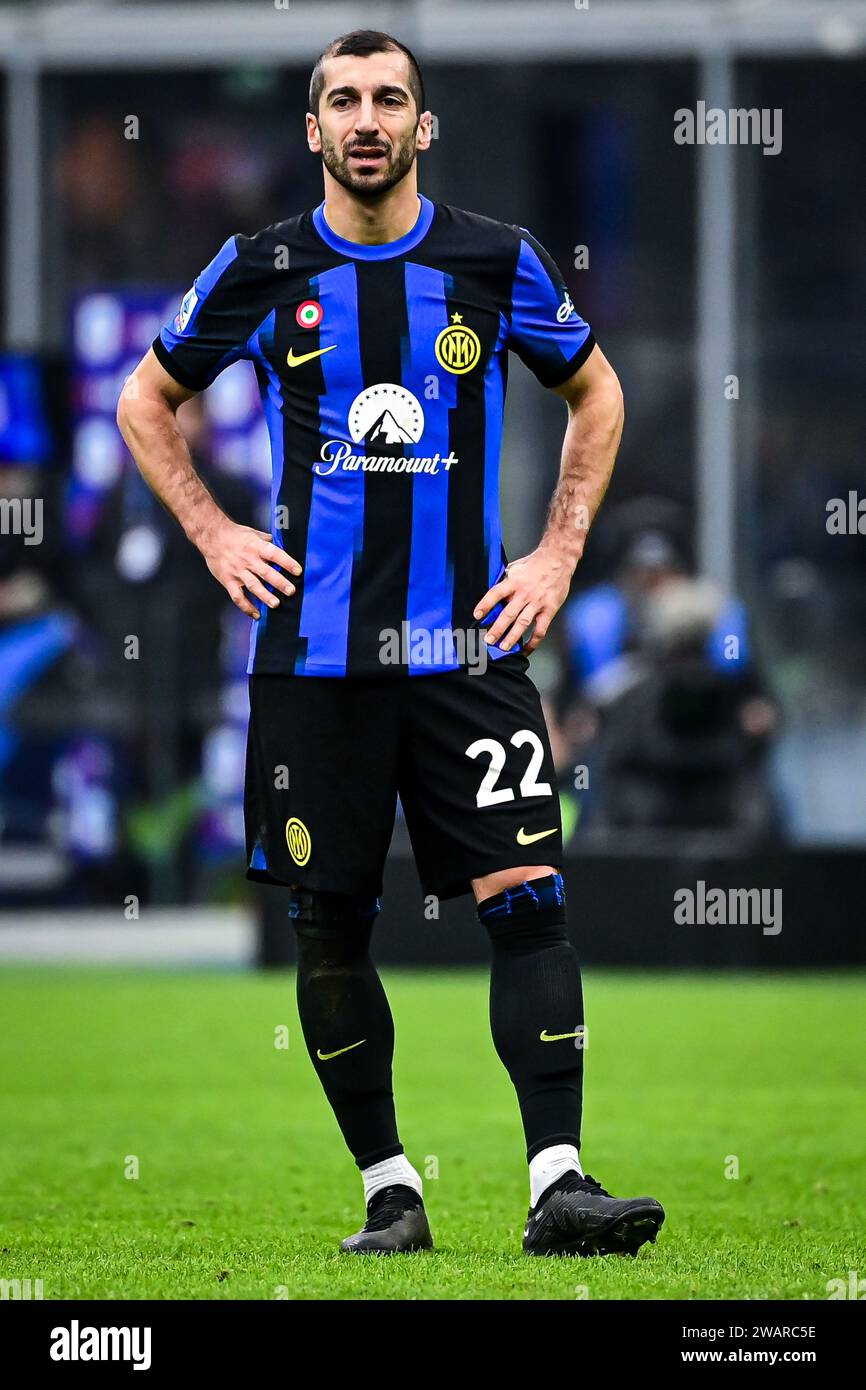 Inter Milan's Armenian midfielder #22 Henrikh Mkhitaryan during the ...