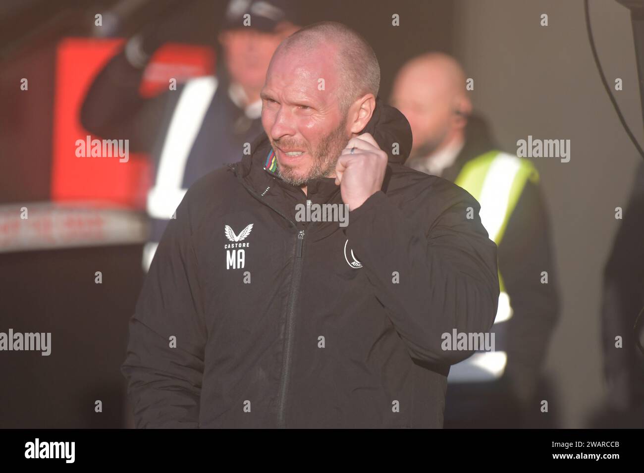 Stoke-on-Trent, England. 6th Jan 2024. Charlton Athletic Head Coach ...