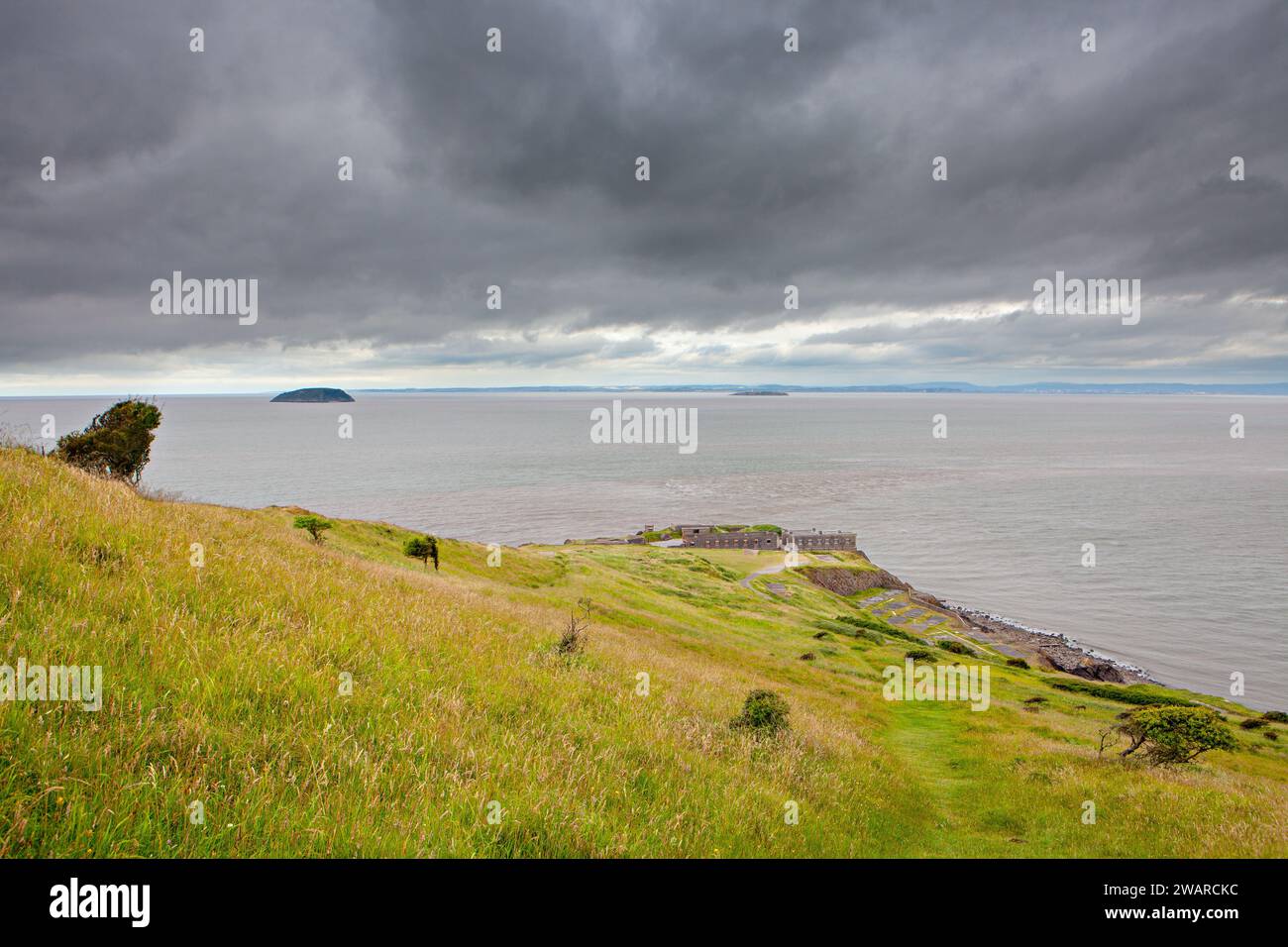 Brean Down Fort, Somerset, UK - Palmerston Fort Stock Photo - Alamy