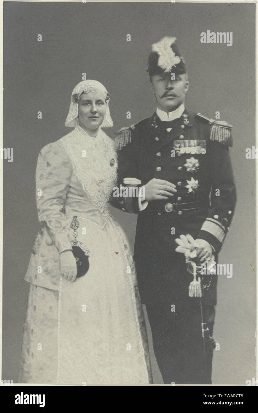 Portrait of Wilhelmina, Queen of the Netherlands, and Hendrik van ...