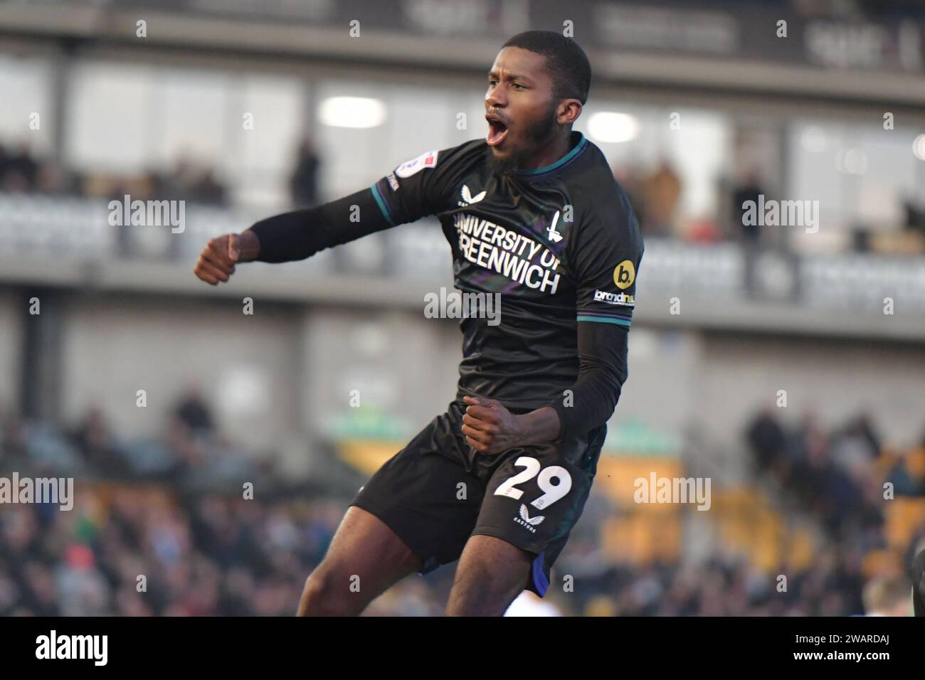 Stoke-on-Trent, England. 6th Jan 2024. Daniel Kanu of Charlton Athletic ...