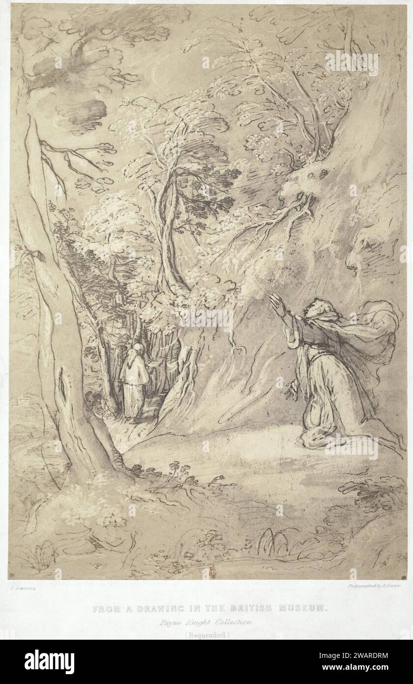 Photo production of a drawing by Federico Barocci, 'The stigmatization ...