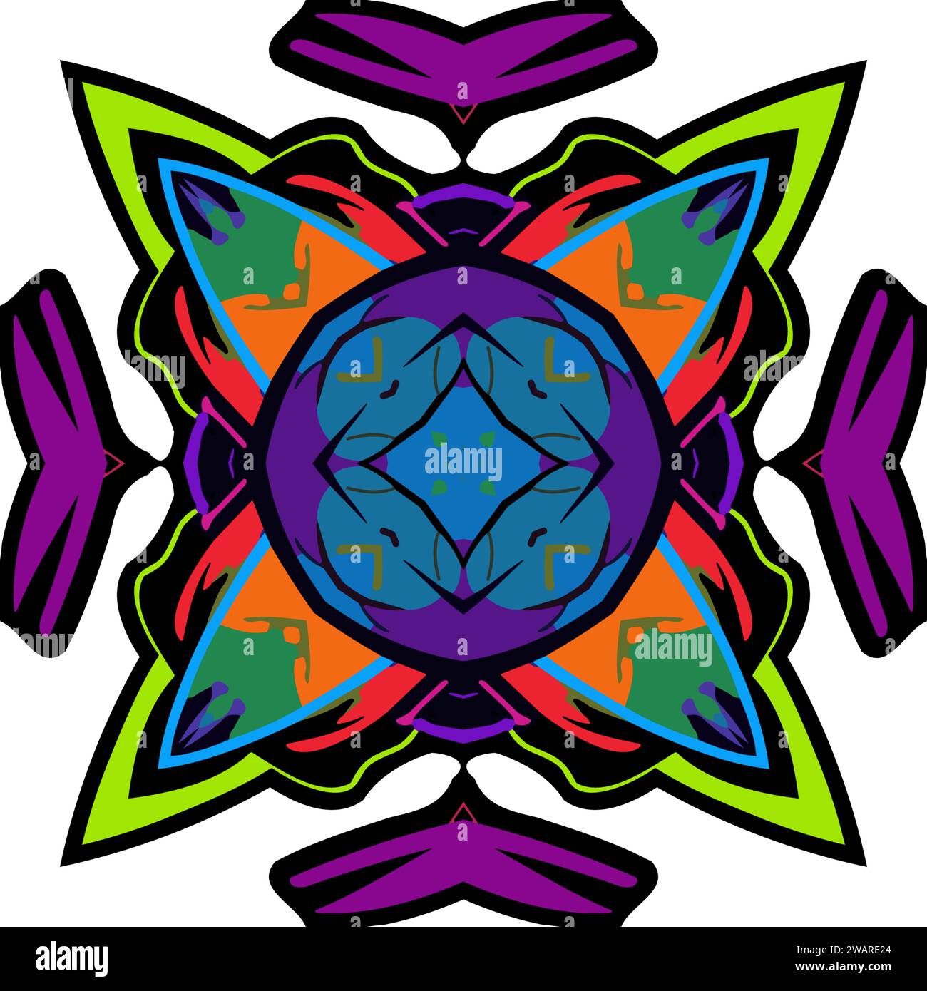 mandala, seamless, design, digital, illustration, decoration, ornament ...