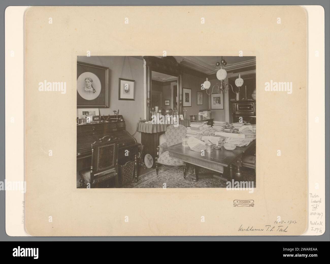 Office of Pieter Lodewijk Tak, Friedrich Carel HISGEN, 1884 - 1907 ...