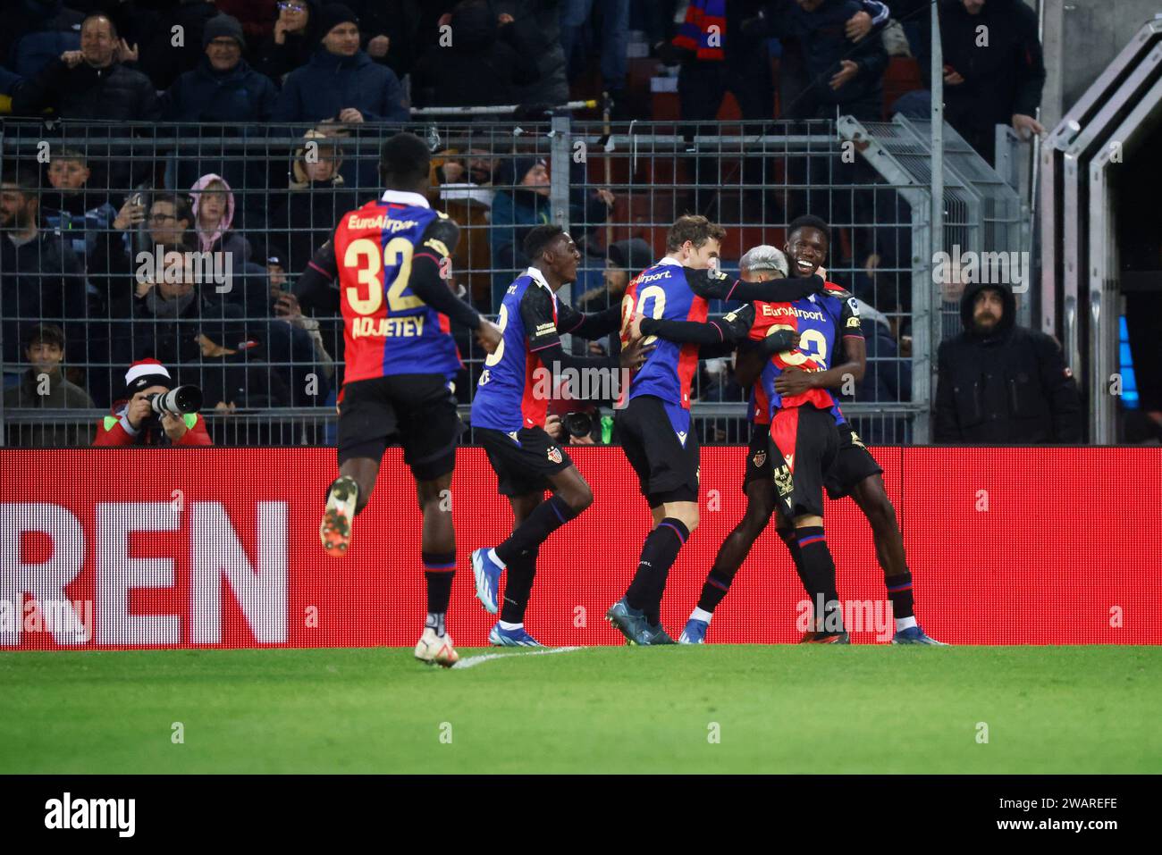06 January 2024, Switzerland, Basel: Soccer: Test matches, FC Basel ...