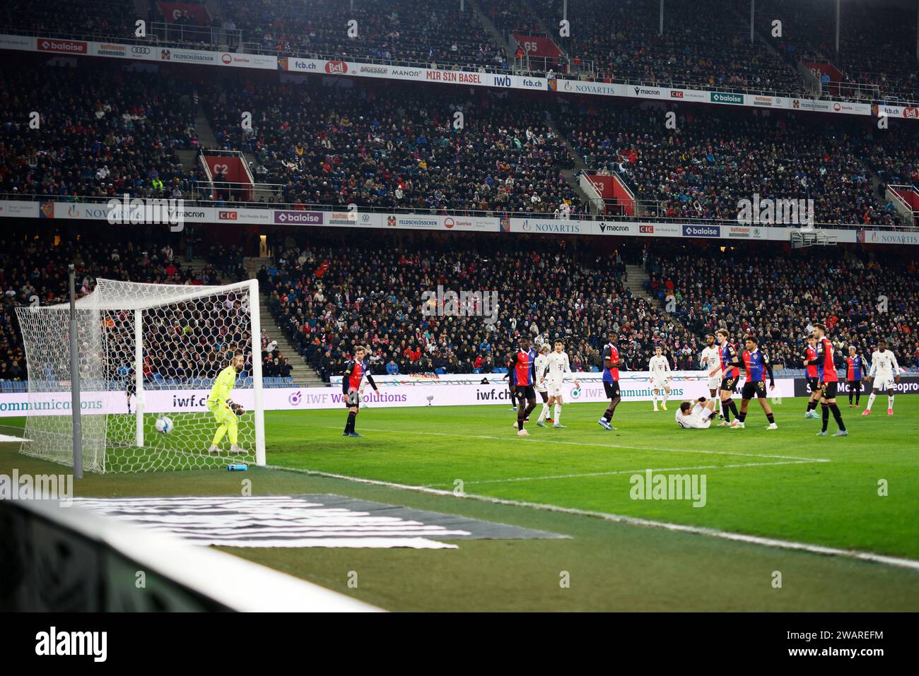 06 January 2024, Switzerland, Basel: Soccer: Test matches, FC Basel ...