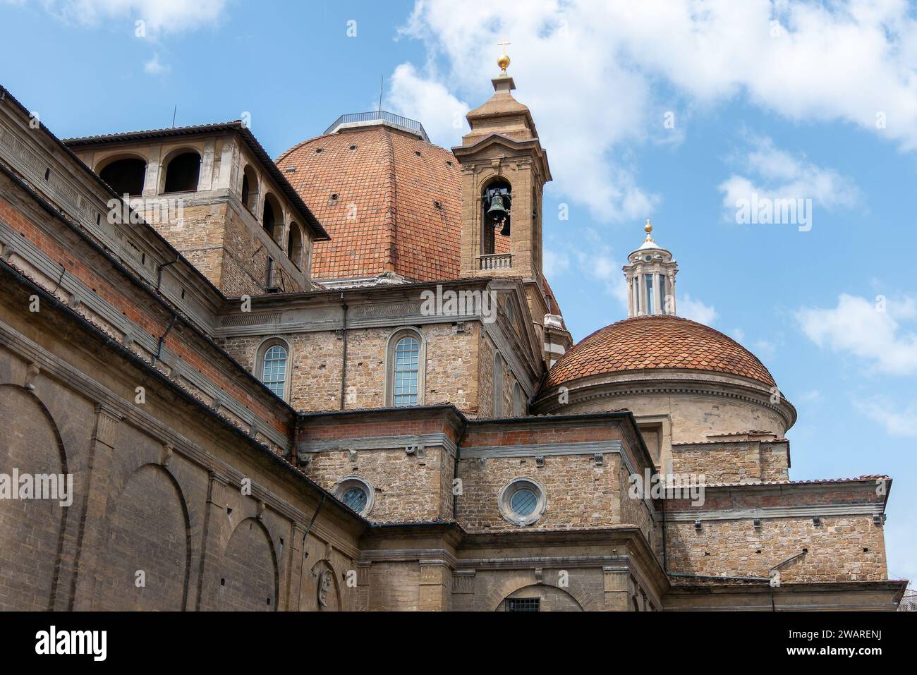 Florence, Italy, July 25, 2023. The Basilica of San Lorenzo is one of ...