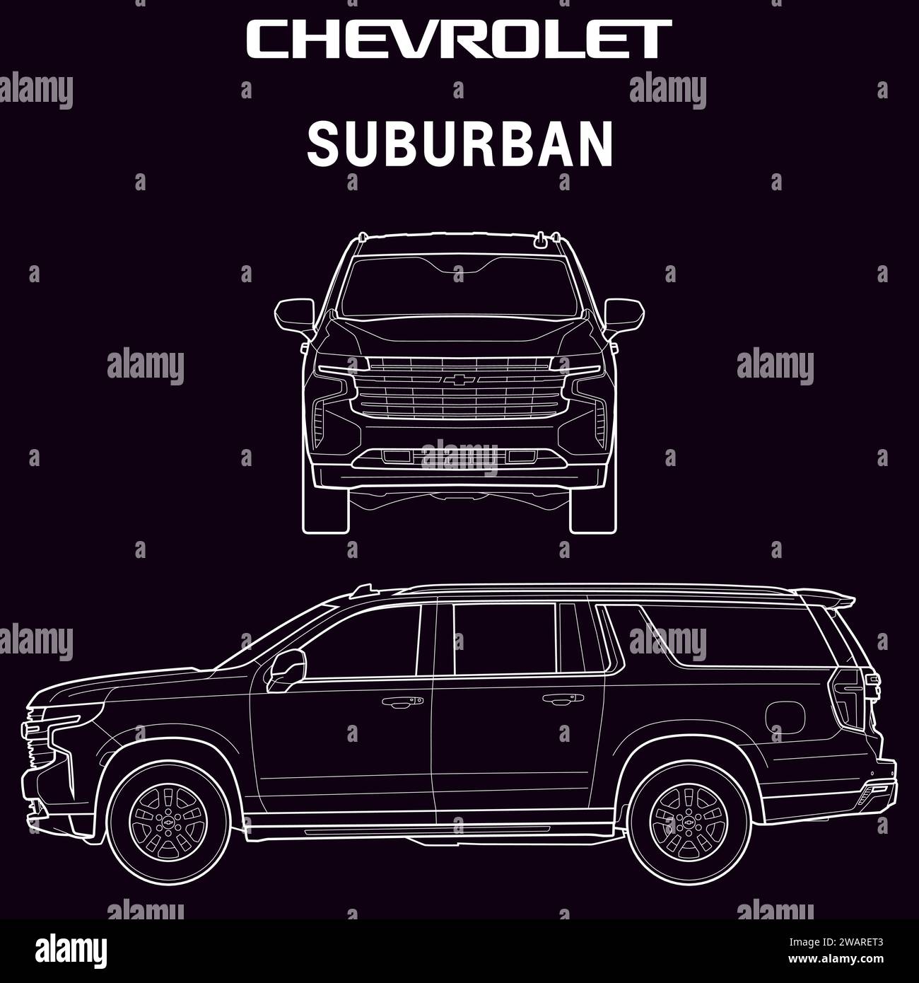 Chevrolet camaro engine Stock Vector Images - Alamy