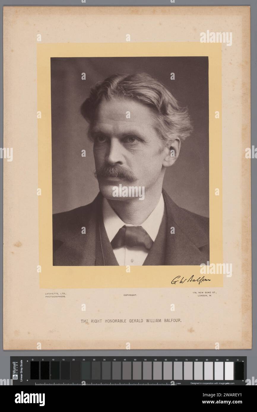 Portrait of Gerald William Balfour (1853-1945), English statesman, c ...
