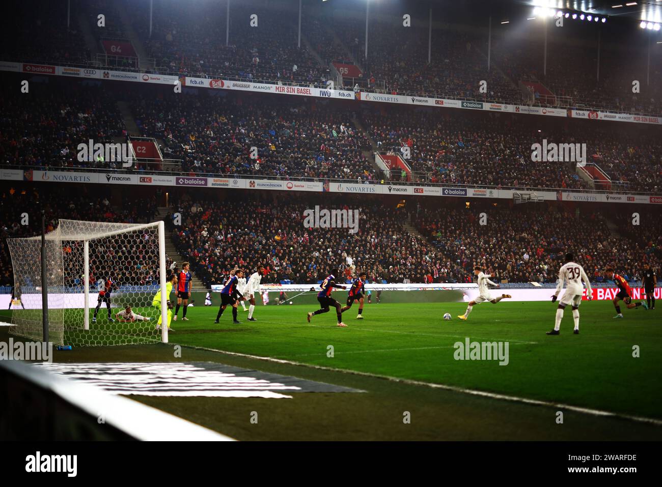 06 January 2024, Switzerland, Basel: Soccer: Test matches, FC Basel ...
