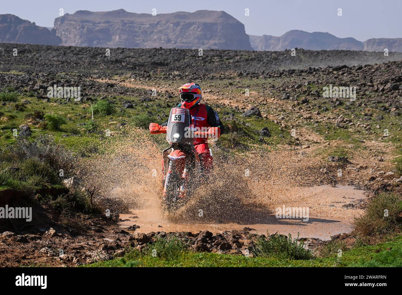 Al-Ula and Al Henakiyah, Saudi Arabia. 6 January, 2024. Al Henakiyah, Arabie Saoudite. 06th Jan ...